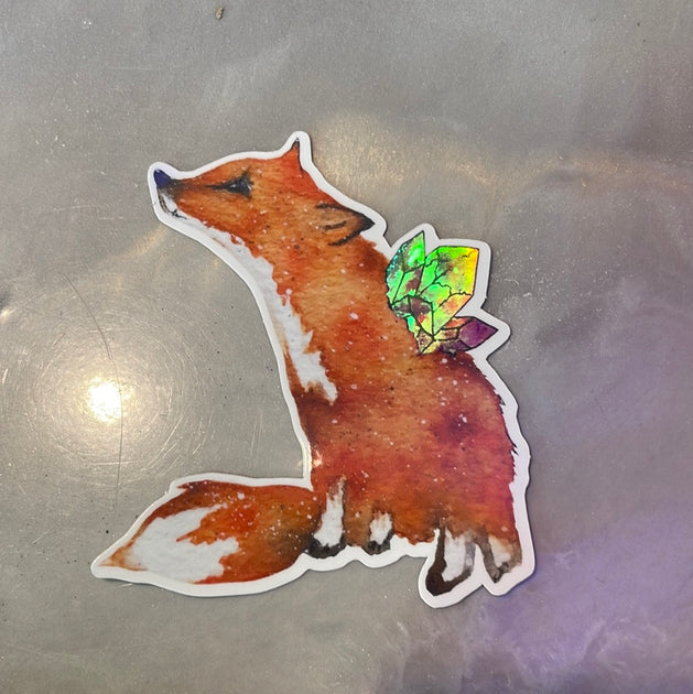 Fox Crystal Holographic Sticker – CLTRE